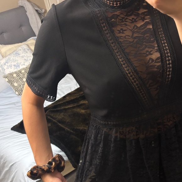 Tops | Elegant Black Lace Womens Top | Poshmark